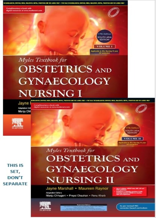 Myles Textbook for Obstetrics and Gynaecology Nursing, 2-Vol. Set | Bazaar International